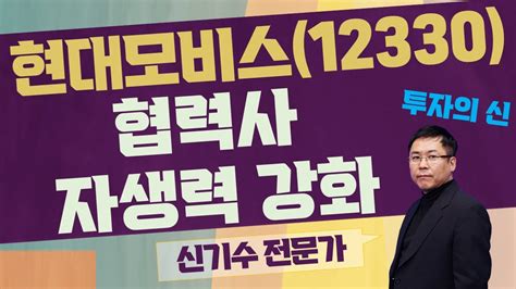 미래 먹거리 융합 현대모비스012330 신기수 전문가투자의 신 Youtube