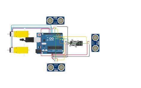 Circuit Design Automatic Vehicle Tinkercad