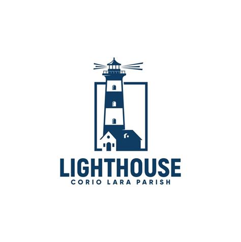 Leuchtturm Logo Inspiration Marine Tower Premium Vektor