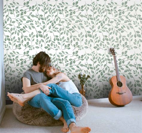 оливковые ветви листья обои Tenstickers