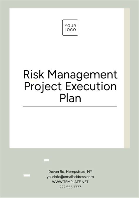 Free Project Execution Plan Templates Editable And Printable
