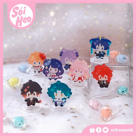 Mua Gacha Standee Genshin Impact Tượng Mica Mini Nhỏ Nhắn Dễ Thương