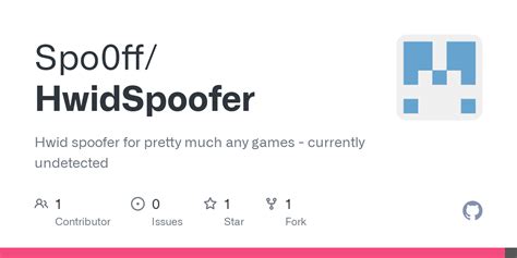 GitHub Spo0ff HwidSpoofer Hwid Spoofer For Pretty Much Any Games Currently Undetected
