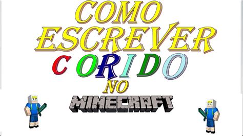 Como Escrever Colorido No Livro De Minecraft Youtube