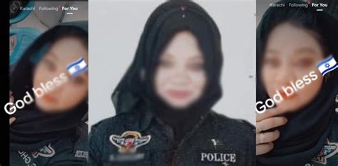 سندھ پولیس کی خاتون اہلکار کی اسرائیل کے حق میں بنائی گئی ٹک ٹاک ویڈیو