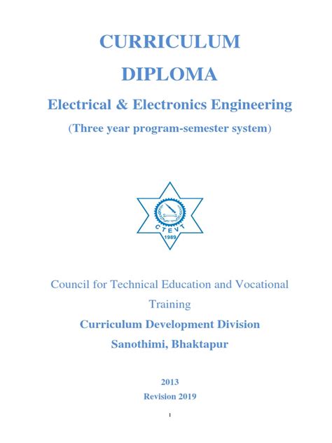 Ctevt Electrical And Electronics Pdf Curriculum Electrical