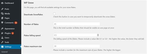 Customizable Winter Snowfall Effect For Wordpress Wp Snow Wp Missing