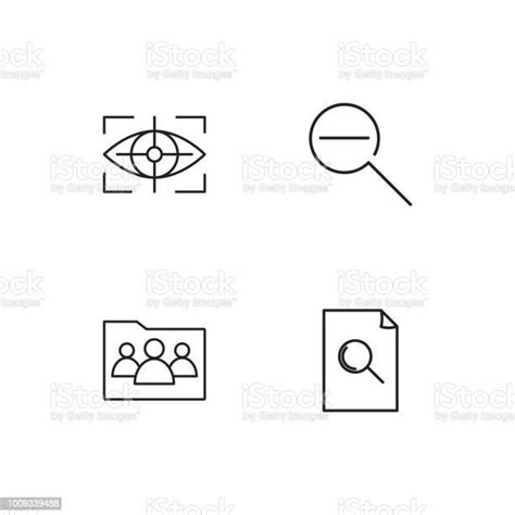Jeu De Linéaire Icônes Dinterface Utilisateur Icônes Vectorielles