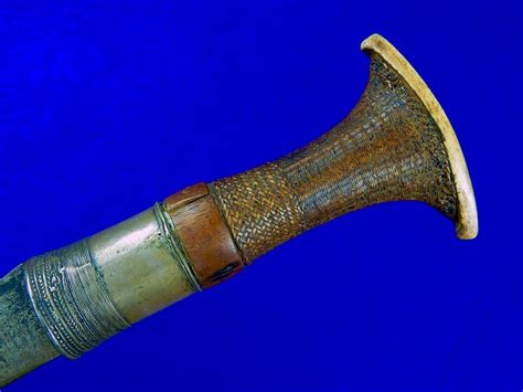 Antique Old 19 Century Burmese Burma Kachin Naga Dao Sword Antique