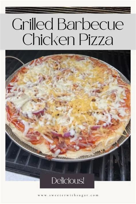 Grilled Barbecue Chicken Pizza
