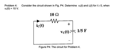 Solved Problem Consider The Circuit Shown In Fig P Determine V