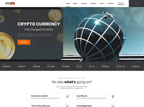 blockchain multipage html template