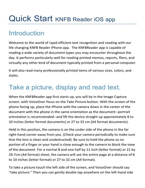 Introduction Take A Picture Display And Read Text