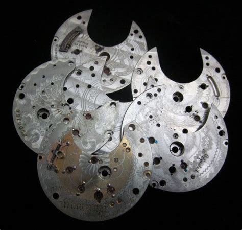 Destash Steampunk Pocket Watch Clock Parts Plates Movements Fp Etsy