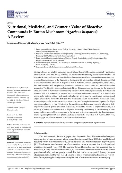 PDF Nutritional Medicinal And Cosmetic Value Of Bioactive Compounds