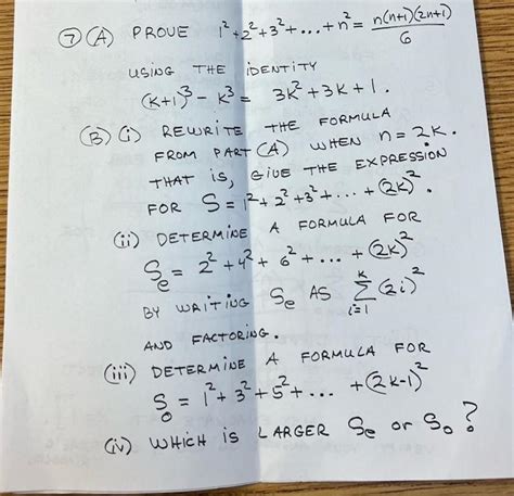 Solved A PROVE 12 22 32 N2 6n N 1 2n 1 USING THE Chegg Com