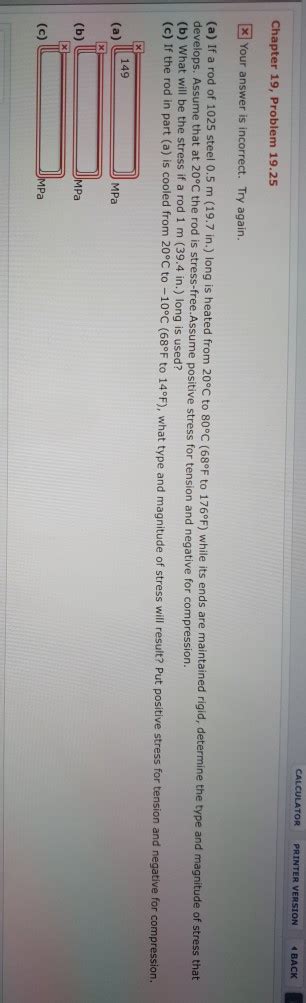 Solved Calculator Printer Version 4 Back Chapter 19 Problem