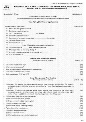 PERT CPM PERT CPM Notes PERT And CPM PERT And CPM Are Two Important Tools Used For