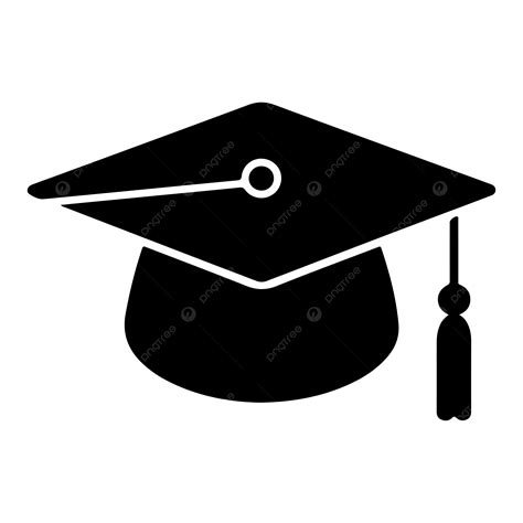 흰색 배경에 대한 졸업 모자 아이콘 실루엣 스타일 벡터 일러스트 졸업 모자 아이콘 눈금 모자 Png 일러스트 및 이미지 에 대한 무료 다운로드 Pngtree