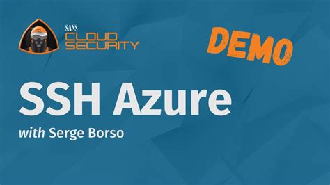 DEMO SSH For Azure YouTube