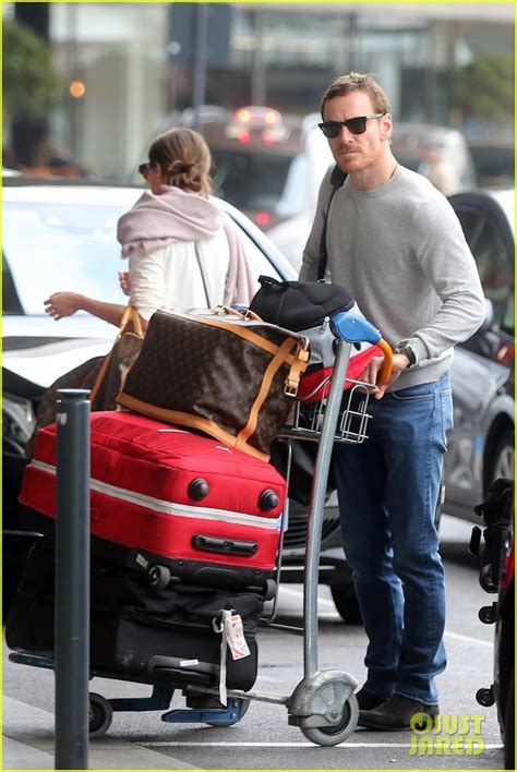 Michael Fassbender And Alicia Vikander Spotted At Airport Ahead Of