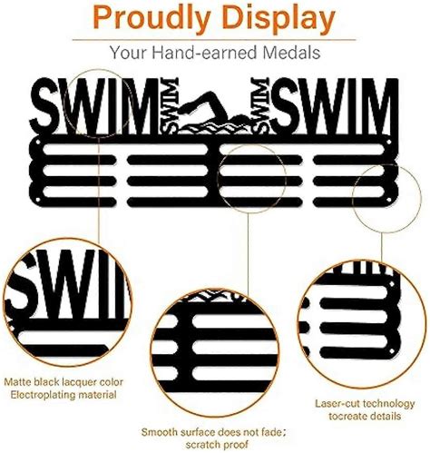 Swimming Medal Holder Swim Display Hanger Medal Swimming Trophy Display