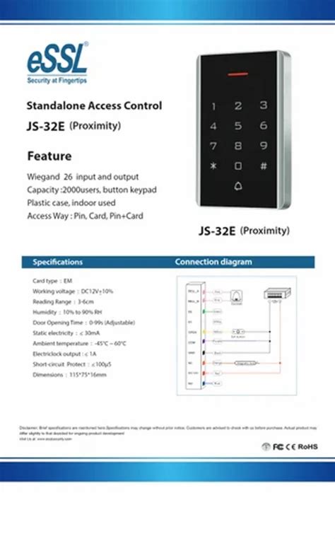 ESSL JS E Access Control At Piece Bhagatalav Surat ID