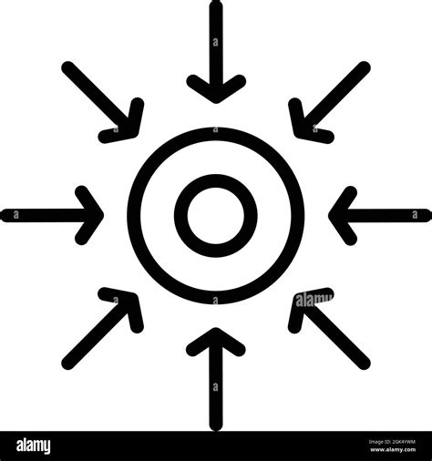 Improving Concentration Icon Outline Vector Self Challenge Business Power Stock Vector Image
