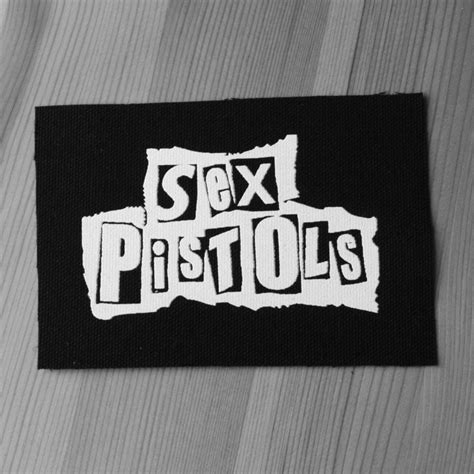 Sex Pistols White Logo Printed Patch Todestrieb