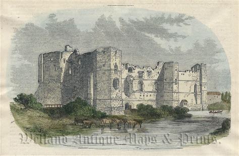 Newark Castle Nottinghamshire By Sparrow Grose Welland Antique Maps
