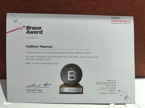 Vaibhav Maurya On Linkedin Thank You Tech Mahindra