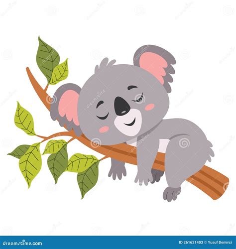 Illustration av en koala stock illustrationer Illustration av däggdjur