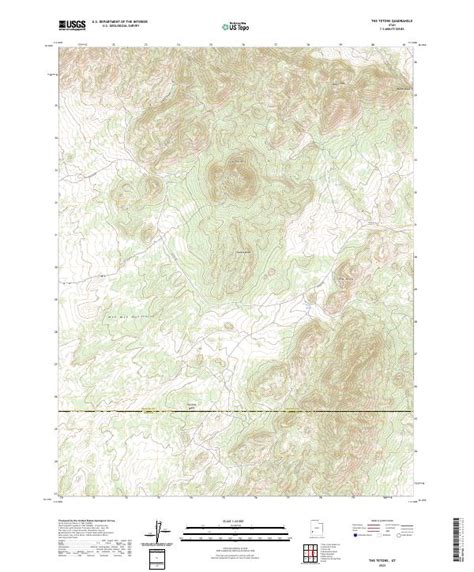 Us Topo 75 Minute Map For The Tetons Ut American Map Store