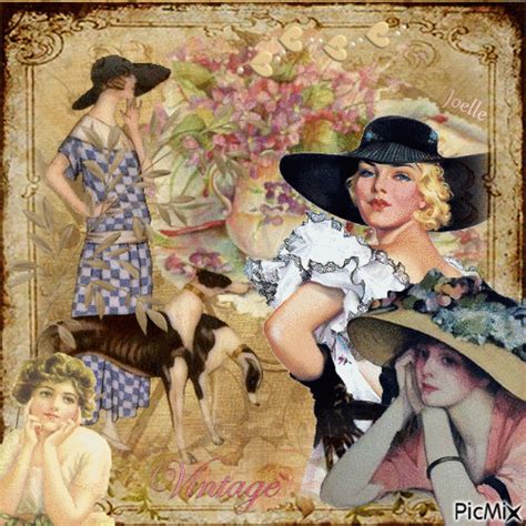Lady Vintage Free Animated  Picmix