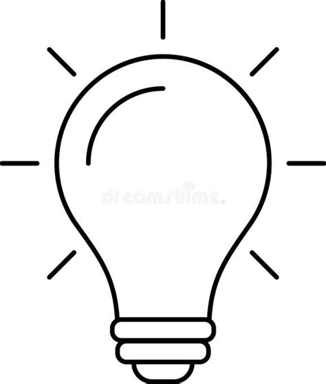 Light Bulb Icon Line Solid And Filled Outline Colorful Version Outline And Filled Different