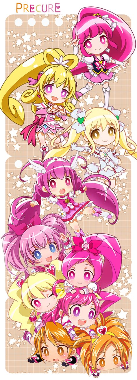 Houjou Hibiki Aida Mana Hoshizora Miyuki Hanasaki Tsubomi Misumi