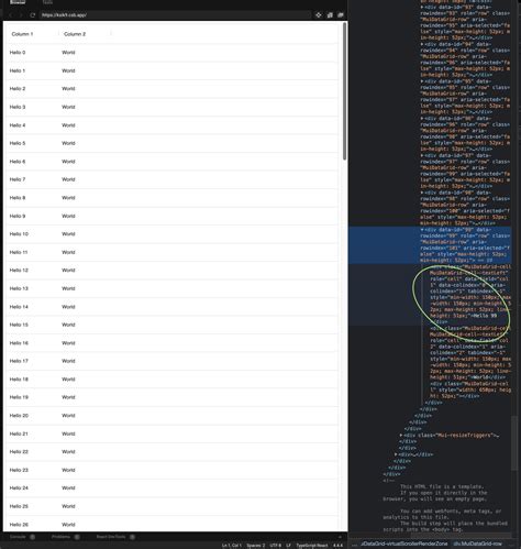 Datagrid Virtualization Not Working With `autoheight` Prop · Issue