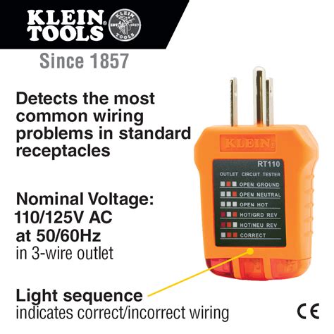 Receptacle Tester Rt110 Klein Tools For Professionals Since 1857