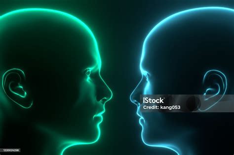 3d 렌더링 그림 해커 인공 지능은 사이버 공간 개념에서 하이테크에 직면 사이보그 머리 남자 이진 코드 매트릭스 비 임의의