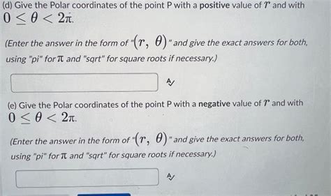 solved consider the point given in cartesian coordinates as
