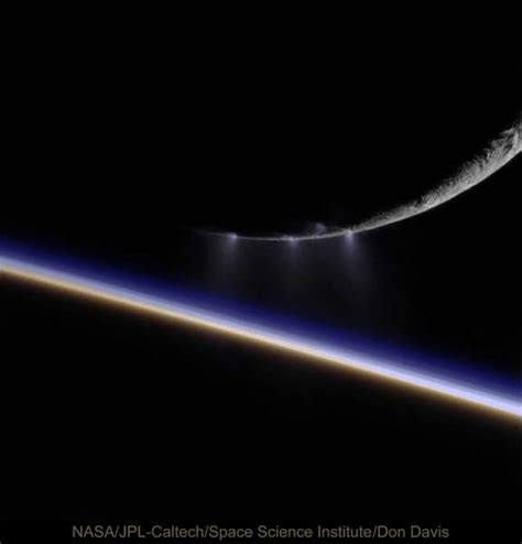 Enceladus Over The Dawn The Planetary Society