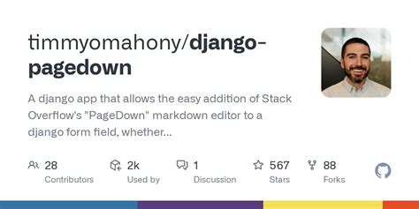 Github Timmyomahonydjango Pagedown A Django App That Allows The