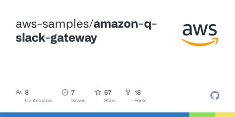 Github Aws Samples Amazon Q Slack Gateway