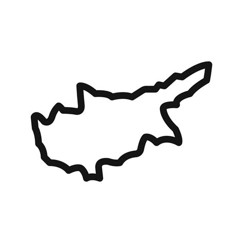 Cyprus Map Icon Linear Graphics Set 48472469 Vector Art At Vecteezy