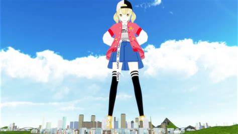 【mmd 巨大娘 Giantess】巨大化するこはね Youtube