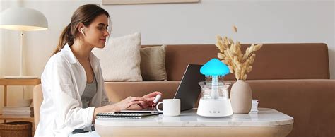 Diffuserlove Rain Cloud Humidifier Diffuser Water Drip Humidifier With