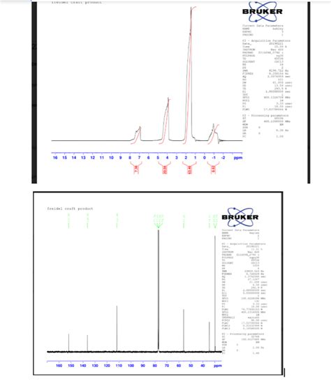 Solved Label The Nmr Spectra H Nmr On Top And 13nmr On