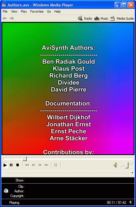 Avisynth Filter