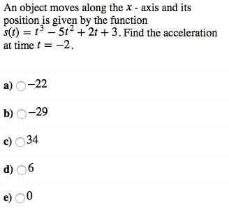 Solved An Object Moves Along The X Axis And Its Position Chegg Com