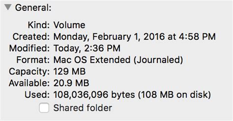 how does disk utility show negative disk usage for a usb drive super